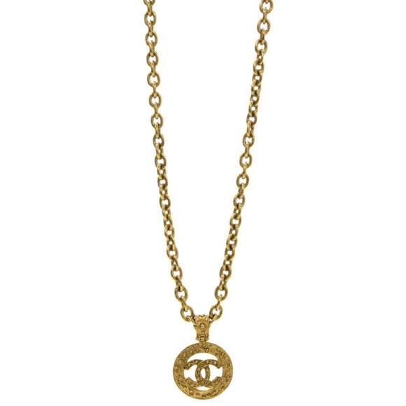 CHANEL | Jewelry | Chanel Necklace Gold Neck Circumference Approx 65cm ...